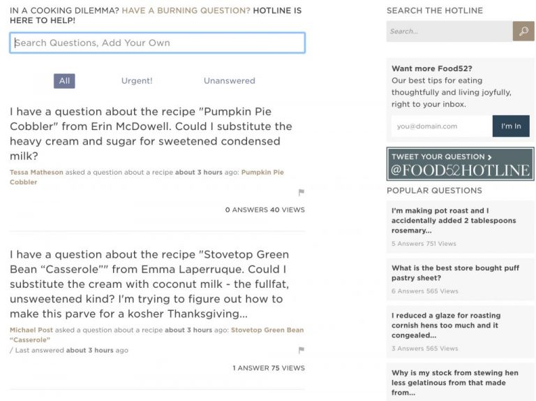 food52, an Online Culinary Platform for the Thoughtful Home Chef | Phoode