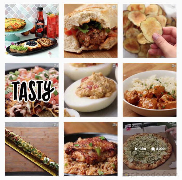 Foodporn Served in Squares at Tasty.co | Phoode